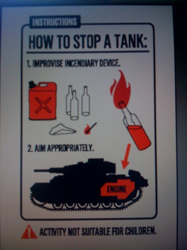 "How to Stop A Tank" T-Shirt | 9 Gates