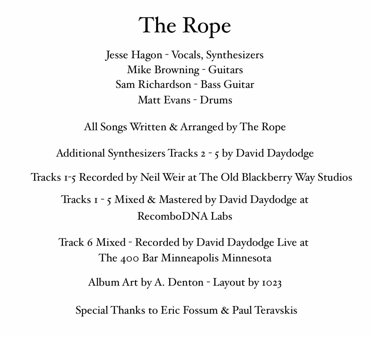The Rope EP | The Rope