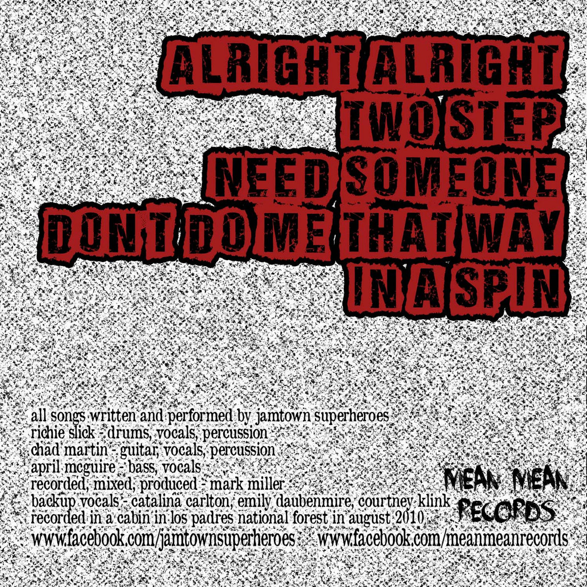 There Will Be Bears EP | Jamtown Superheroes | Mean Mean Records