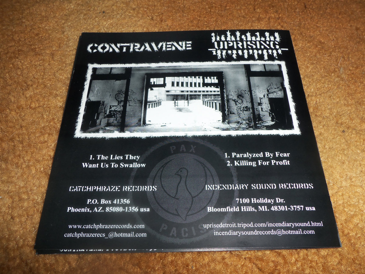 split w/ Uprising | Contravene