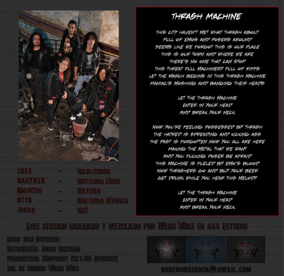 The Machine sessions | No Remorse