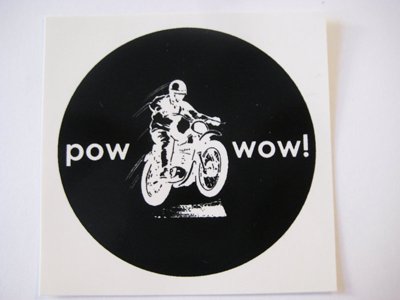 pow wow! - "Motorcycle" sticker | pow wow!