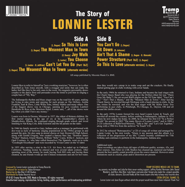The story of Lonnie Lester | Lonnie Lester | Tramp Rec.