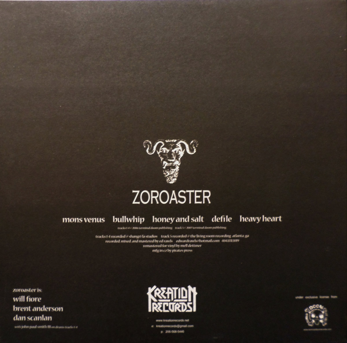 Zoroaster (KR-11) | Zoroaster | Kreation Records