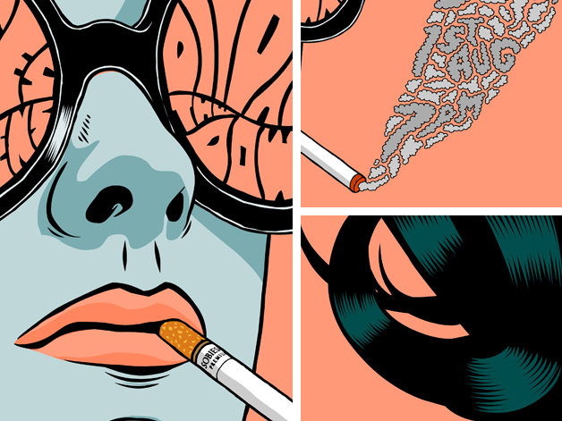 'Manatees/Divorce' - Concert Poster (A3) | Moonshake Design