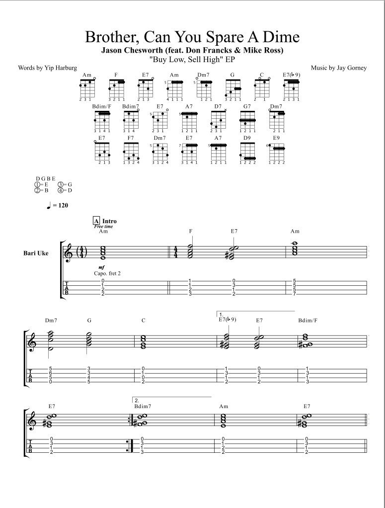 Brother, Can You Spare A Dime? (feat. Don Francks & Mike Ross) | Jason ...