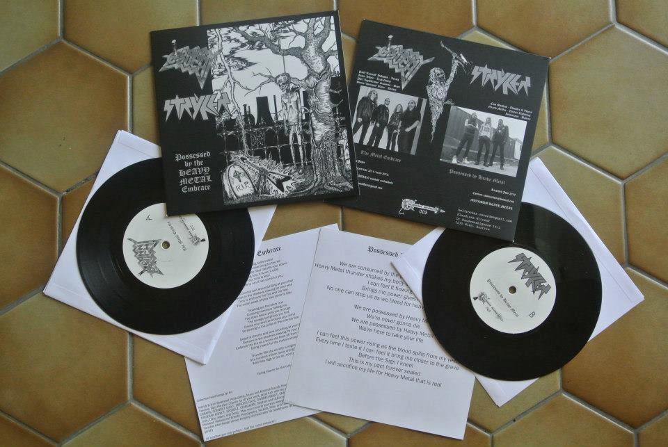 Possessed by the Heavy Metal Embrace 7" split with Johnny Touch | STRYKER