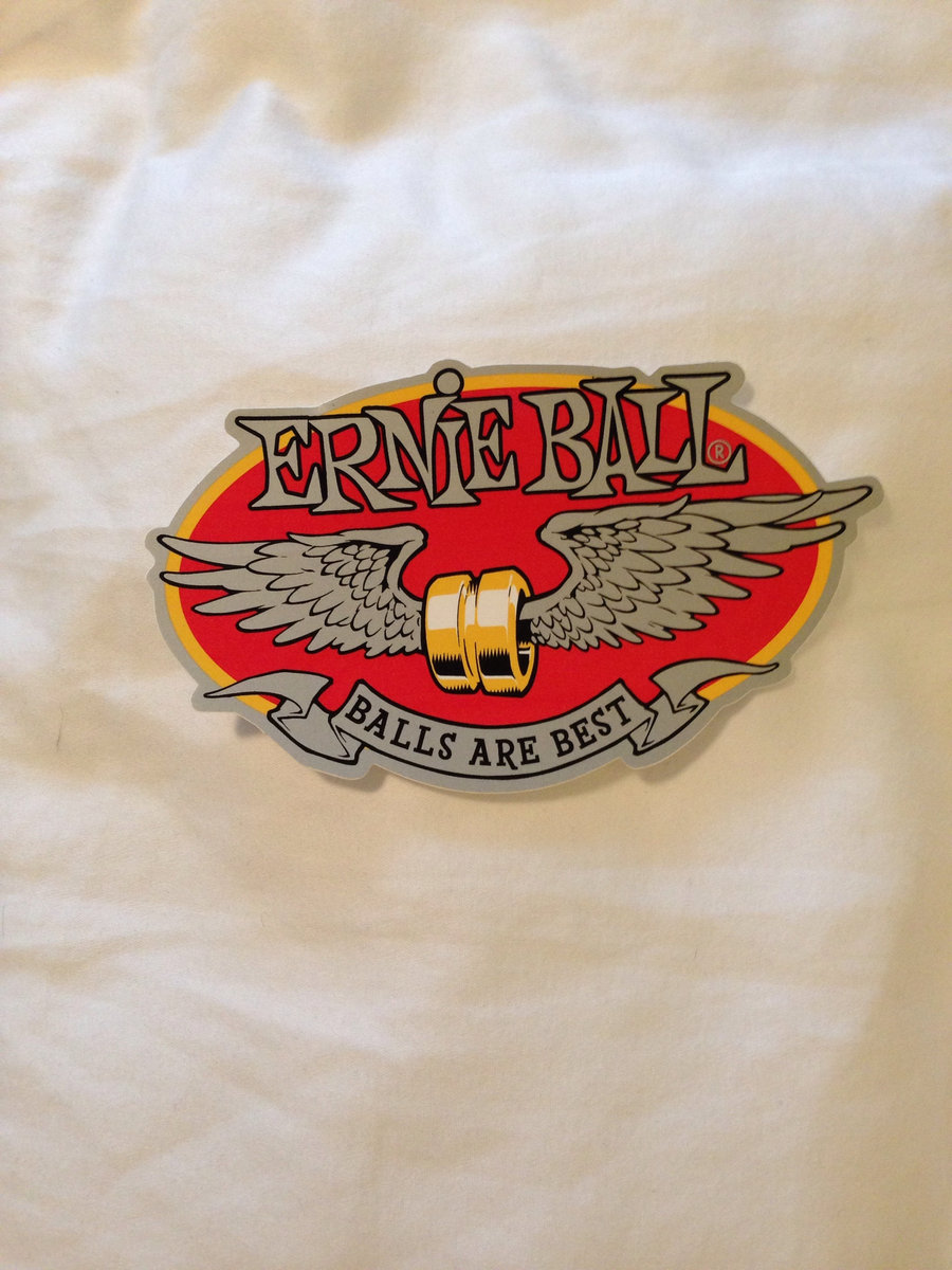 Ernie Ball Logo Sticker | Amber Pacific