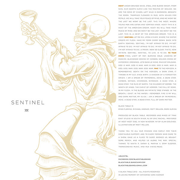 Sentinel - Black Table | Silent Pendulum Records