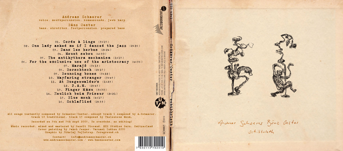 Schibboleth | Andreas Schaerer & Bänz Oester | Andreas Schaerer