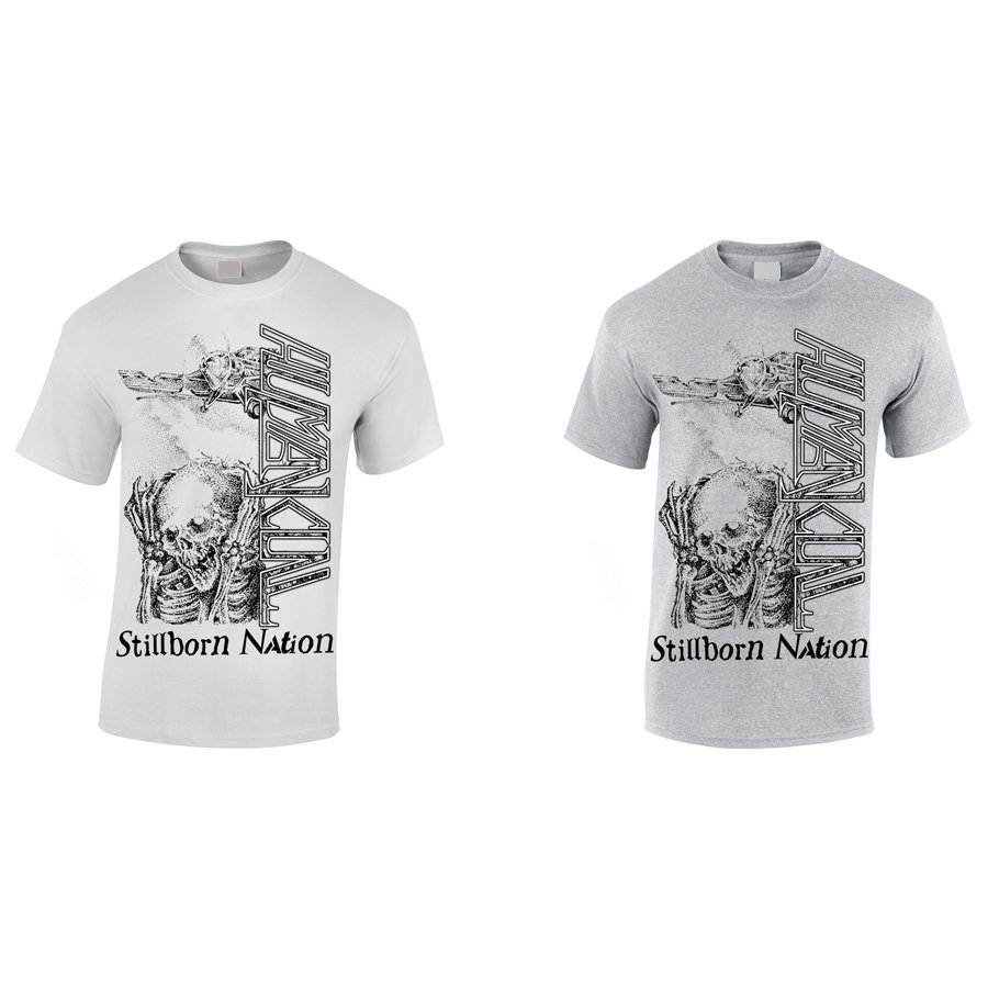 'Stillborn Nation' T Shirt *Grey* | Human Cull