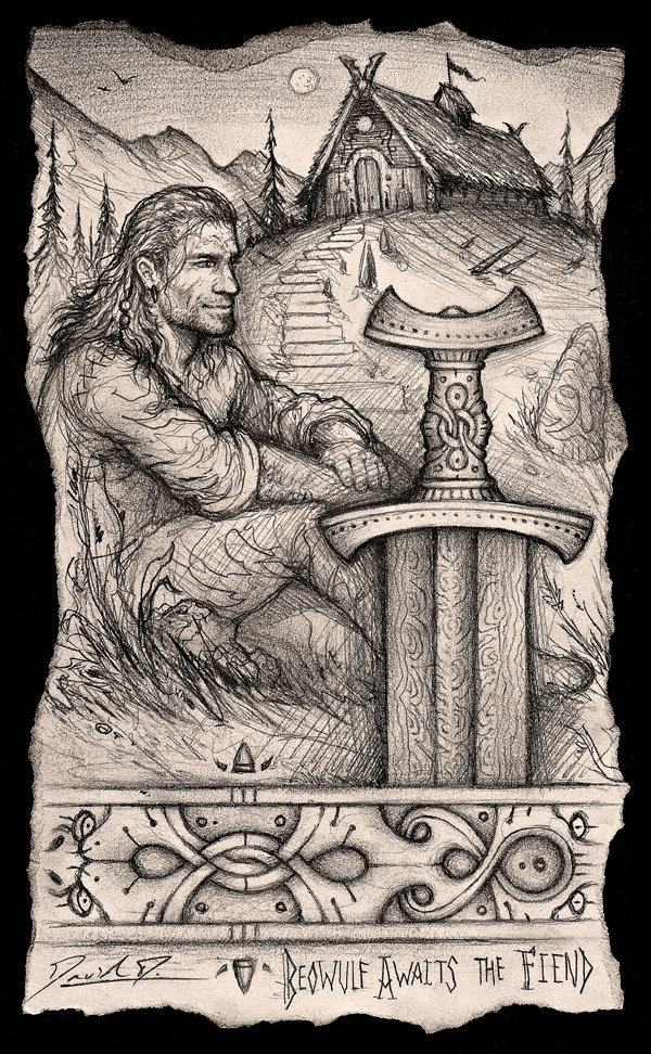 Beowulf Art Print by David DelaGardelle | SwordSong Records