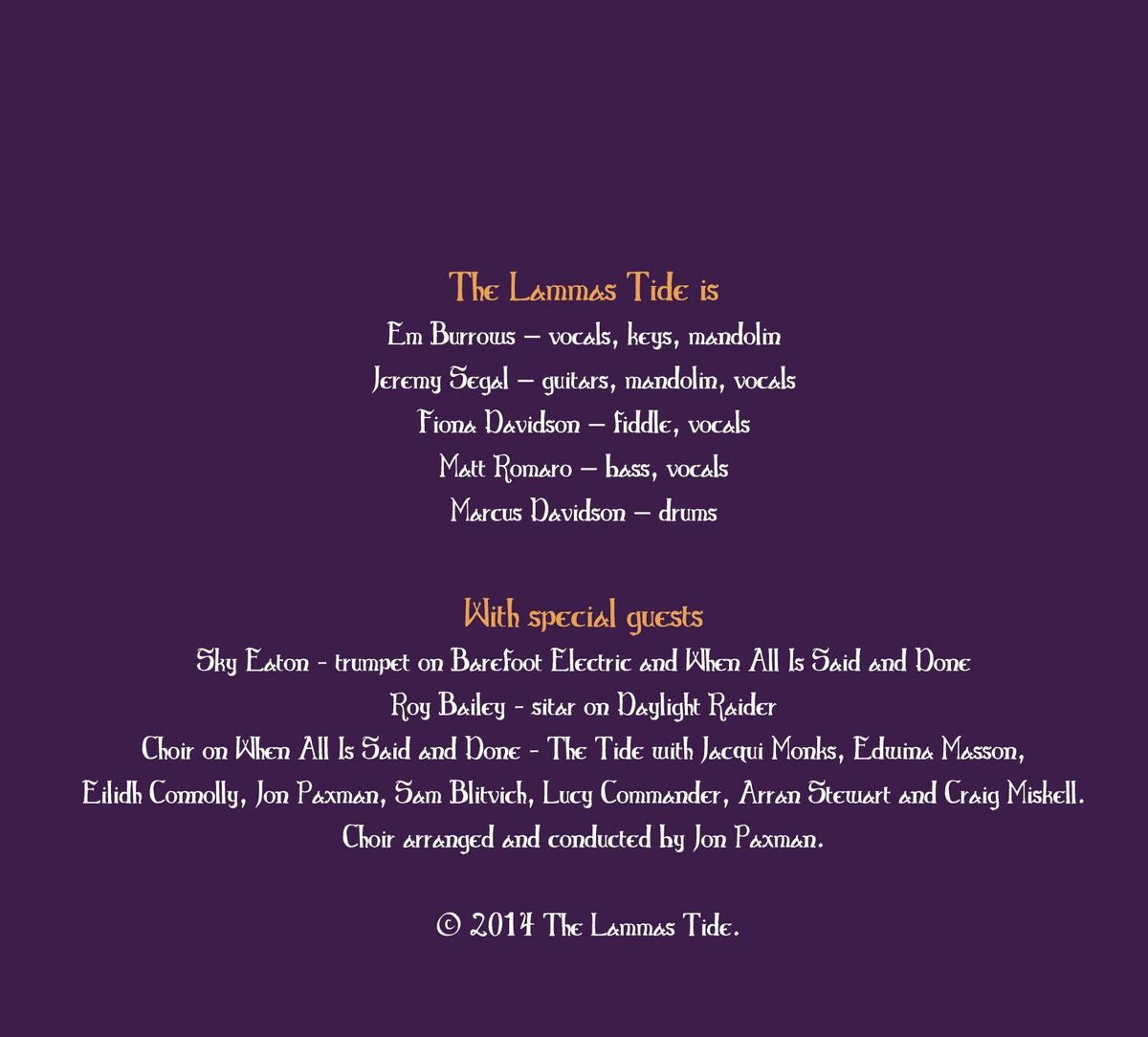 Barefoot Electric | The Lammas Tide