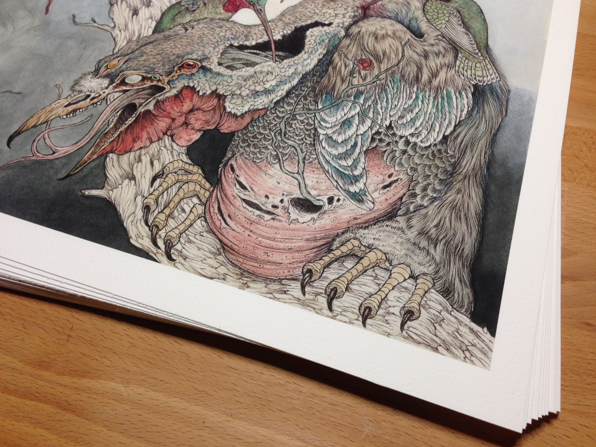 Limited edition Caitlin Hackett 'Huxwhukw' print | Art As Catharsis