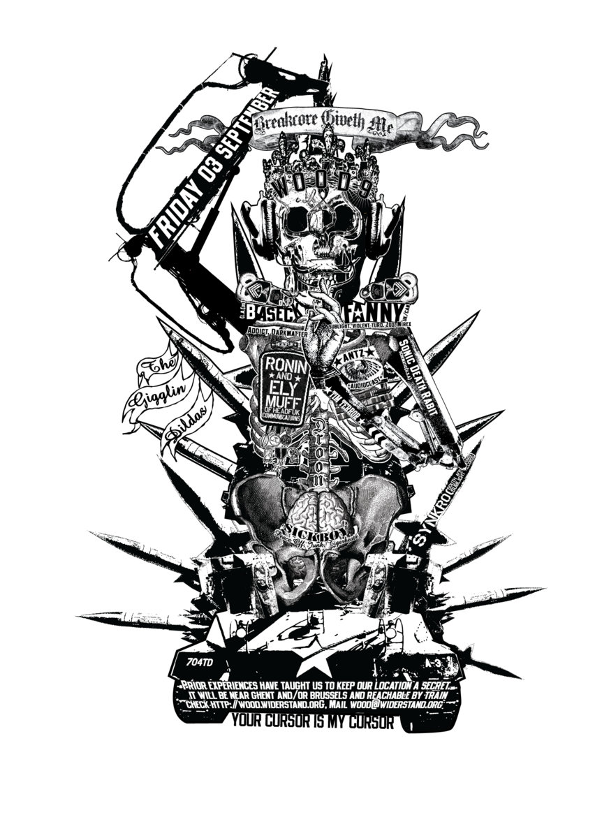 Breakcore Gives Me Wood Poster 4-pack. | droon