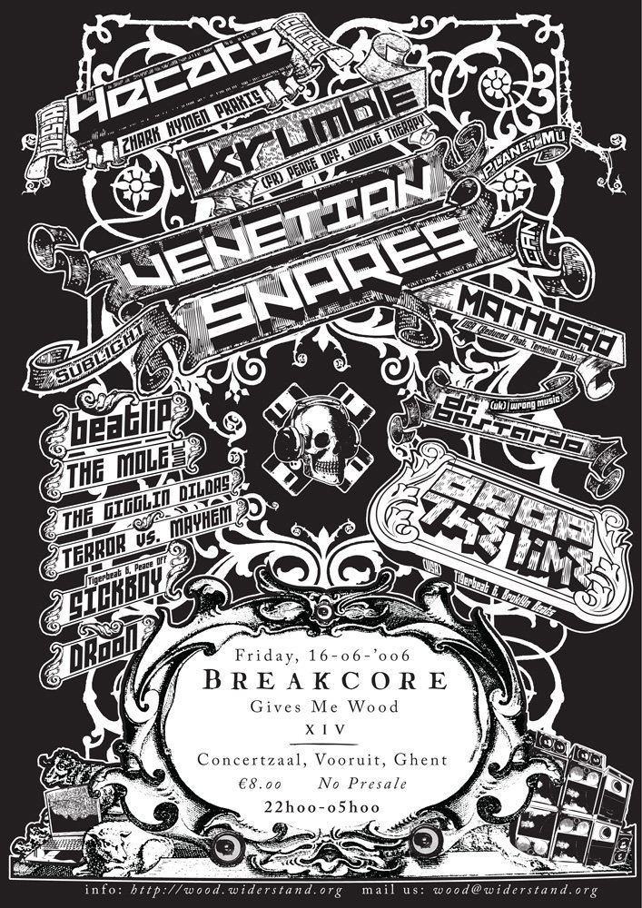 Breakcore Gives Me Wood Poster 4-pack. | droon