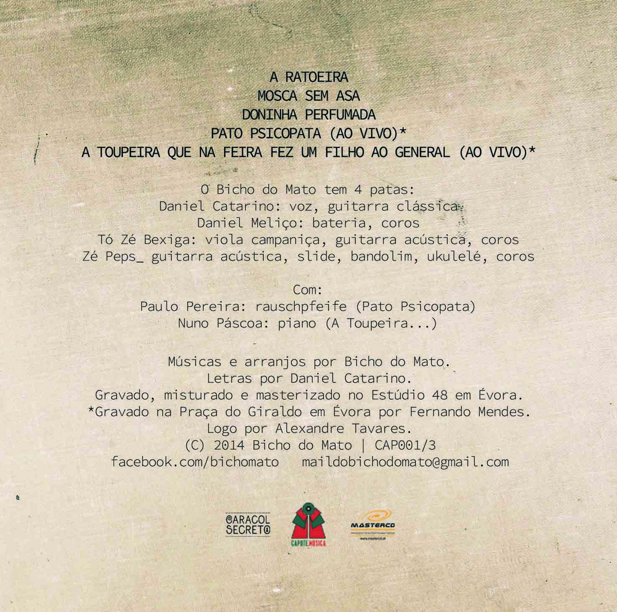 Bicho do Mato (EP, 2012) | Bicho do Mato