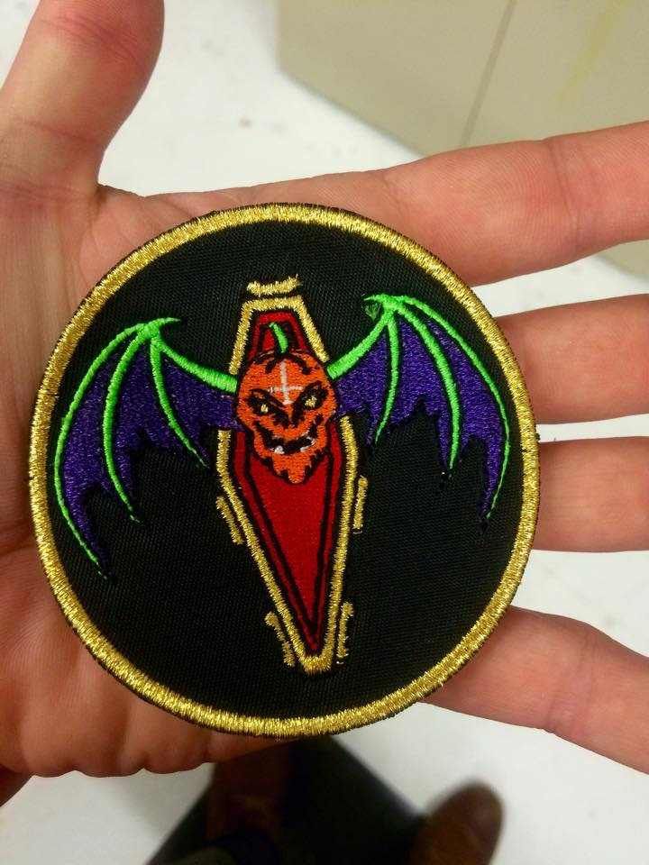 Bat O' Lantern Embroidered Glitter and Glow Patch | Shadow Windhawk and ...