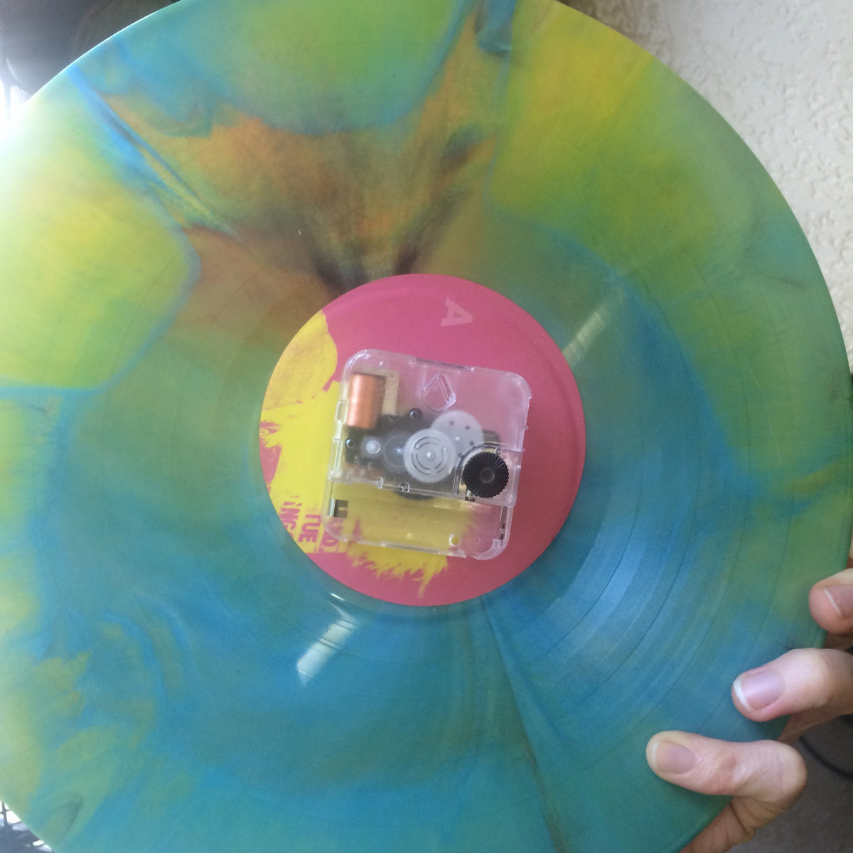 Double Decker Hand Poured, Laser Cut, Vinyl Record, Clock | New Fumes