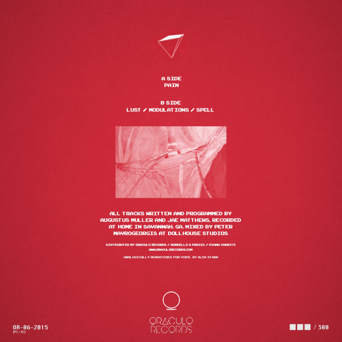 Boy Harsher - Pain 12" Ltd. Edition EP | Boy Harsher | Oráculo Records