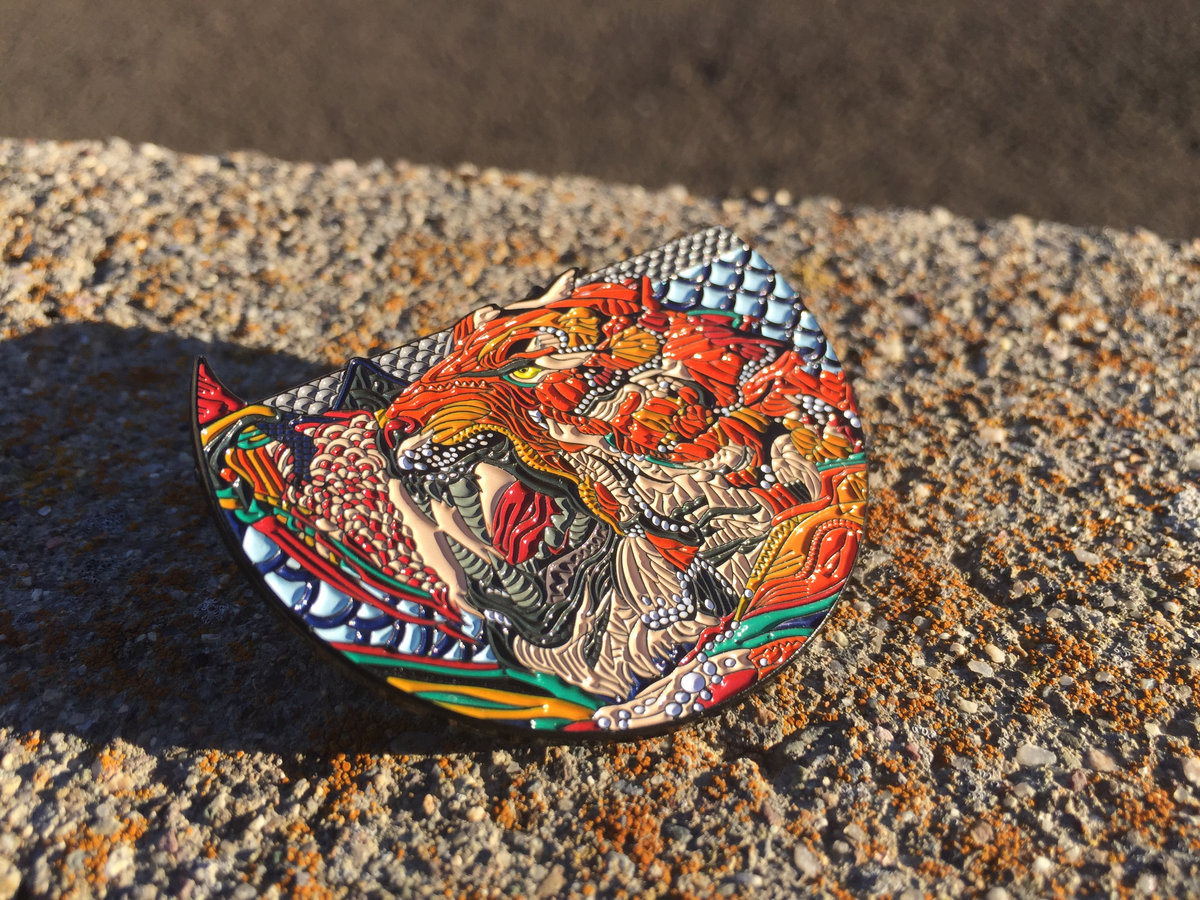 Limited Edition "Awoke" Tiger Pin with artwork by Android Jones ...