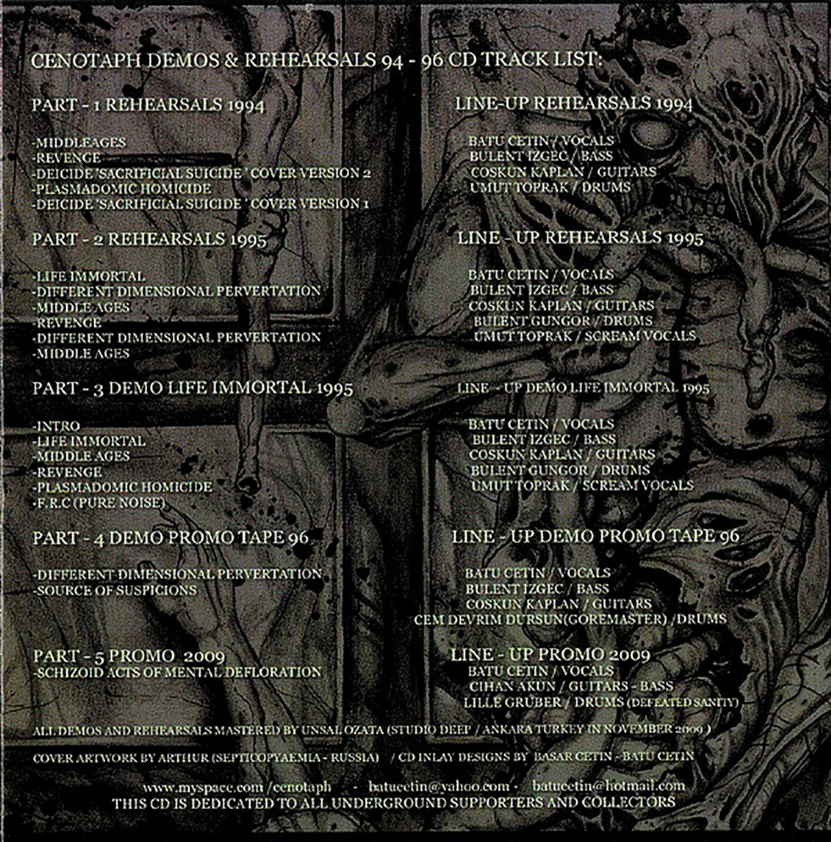 Complete Demo & Rehearsals 94 - 96 | cenotaph