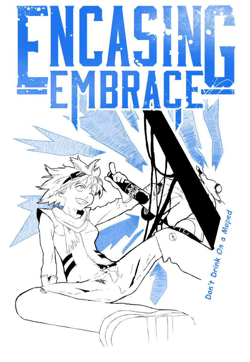 FLCL Moped T-shirt 1st Edition | Encasing Embrace