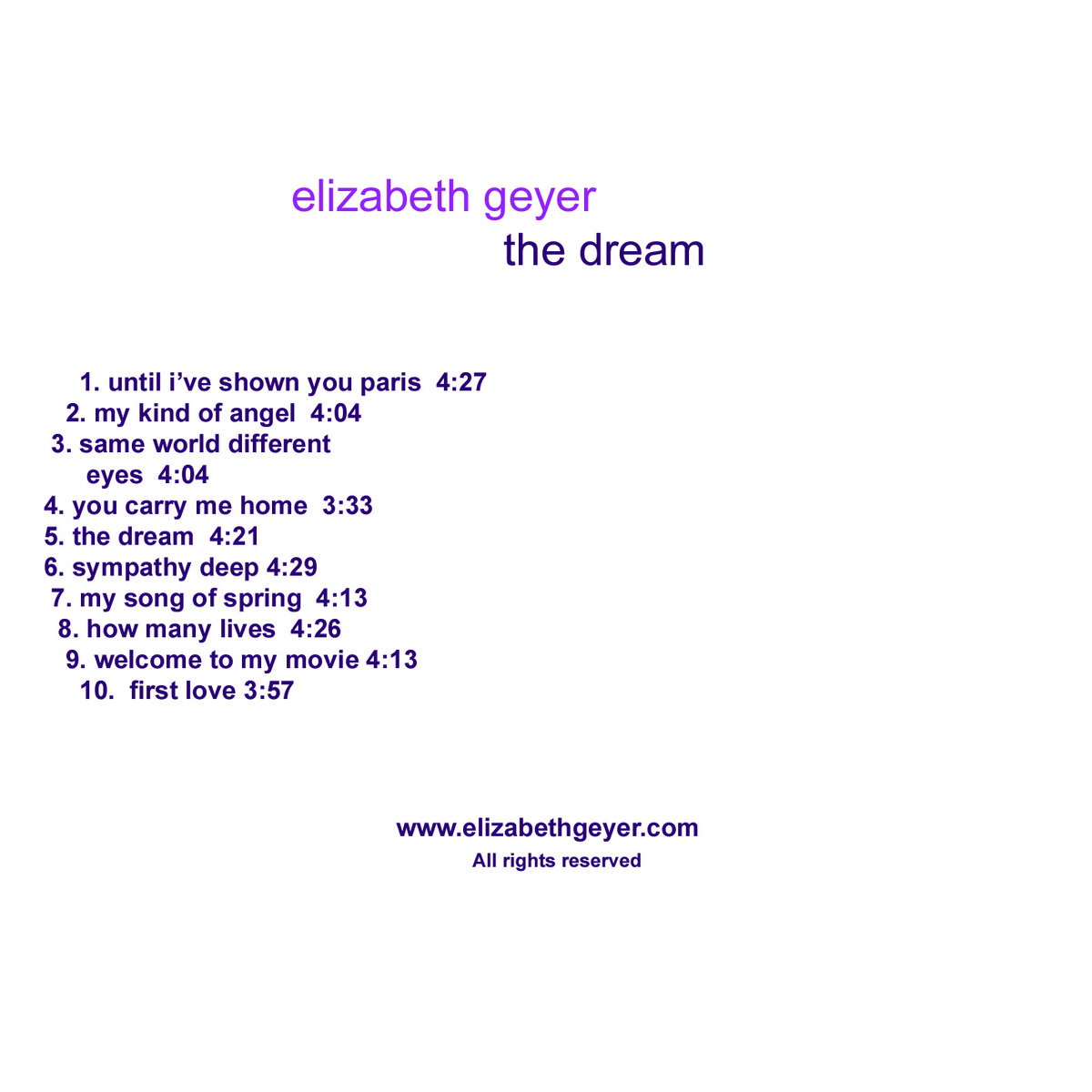 The Dream | Elizabeth Geyer