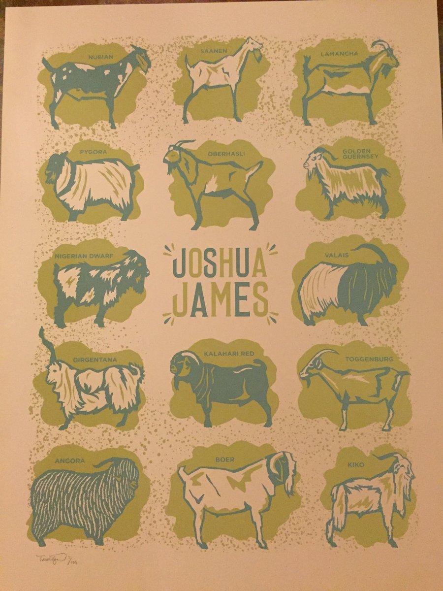 "Know your goats" poster SALE | Joshua James