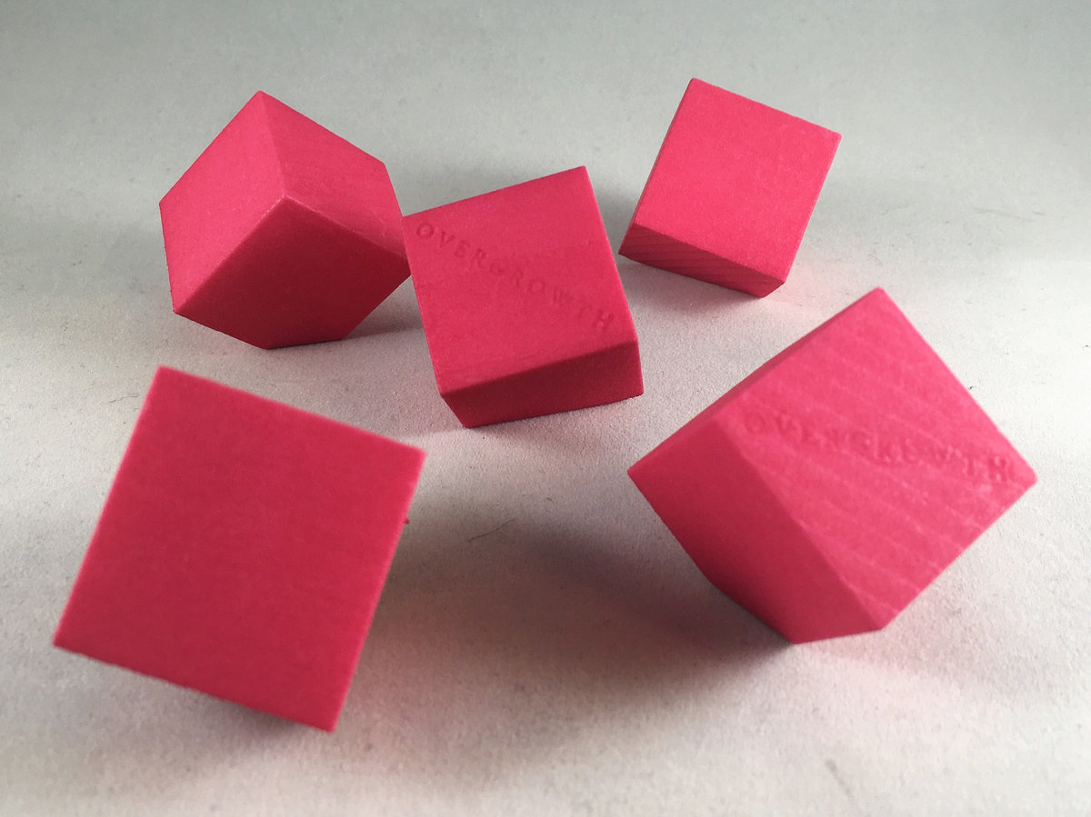3D-Printed Pink Cube | BLUDHONEY RECORDS