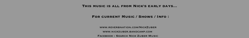 Music | Nick Zuber Band