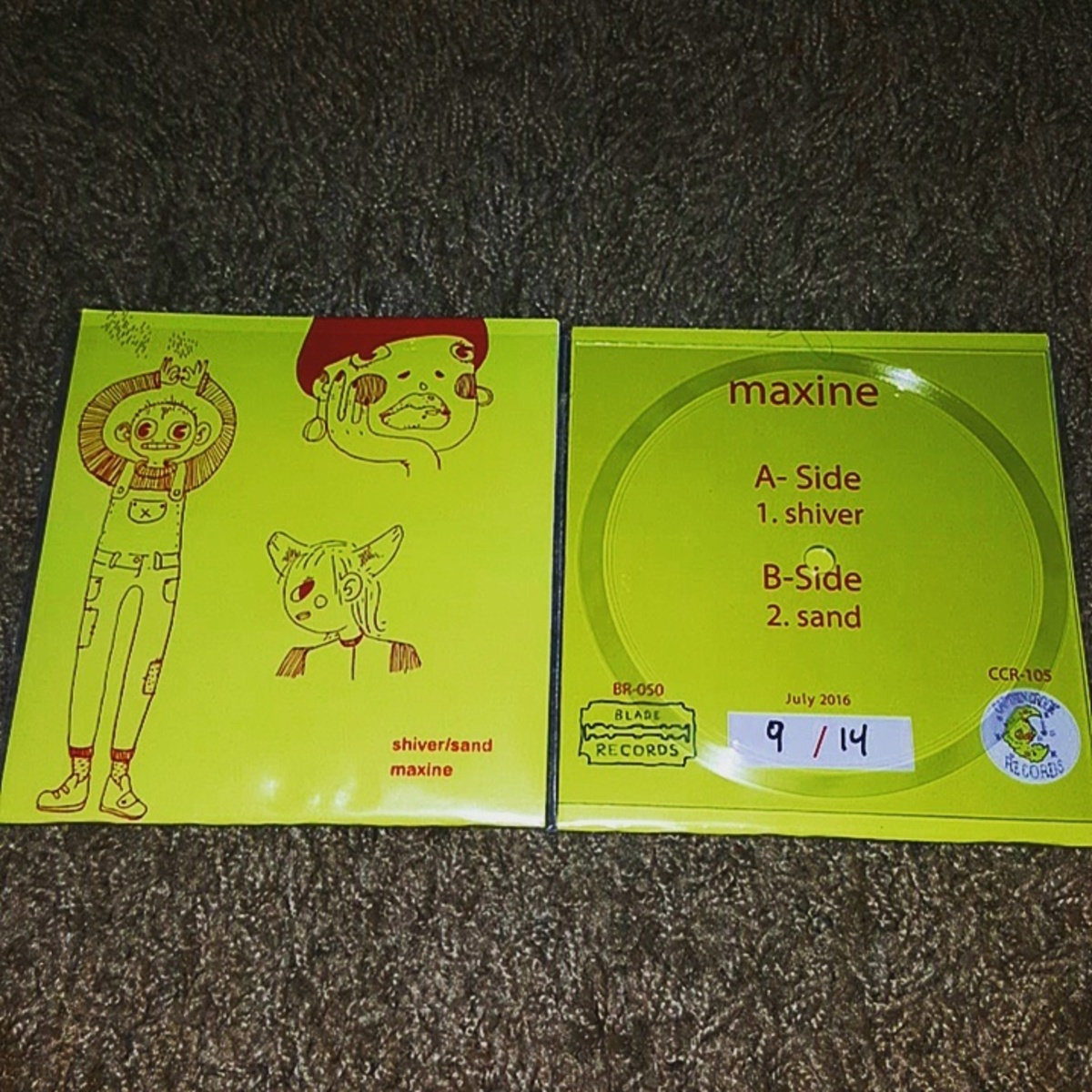 Shiver/Sand | Maxine | Captain Crook Records