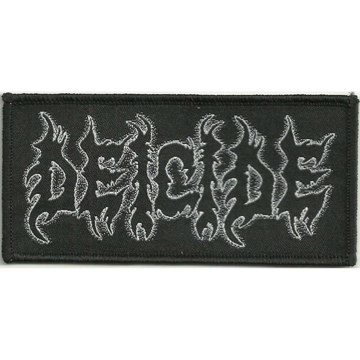 White Logo Woven Patch | Deicide