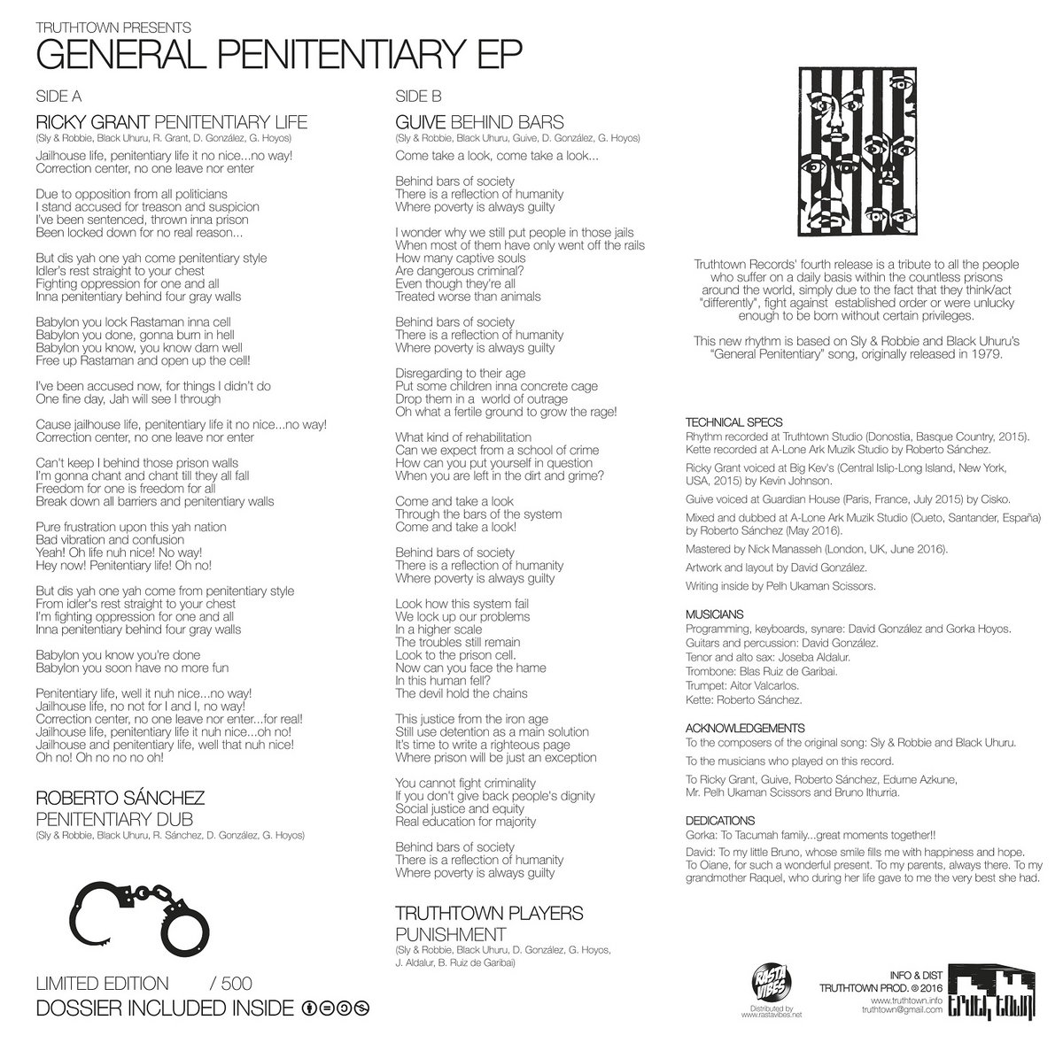 General Penitentiary EP | Ricky Grant, Roberto Sanchez, Guive ...