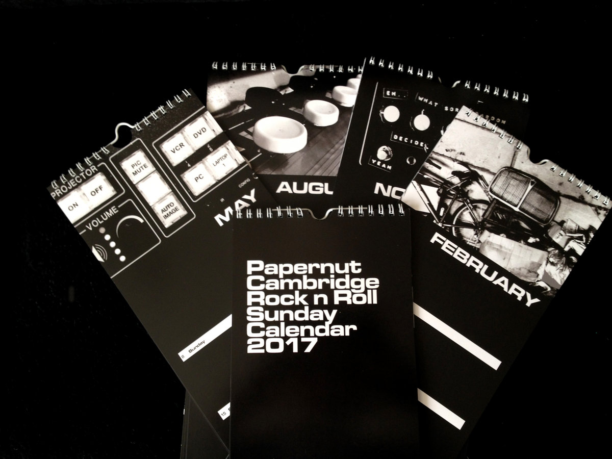 2017 Rock N Roll Sunday Wall Calendar | Papernut Cambridge