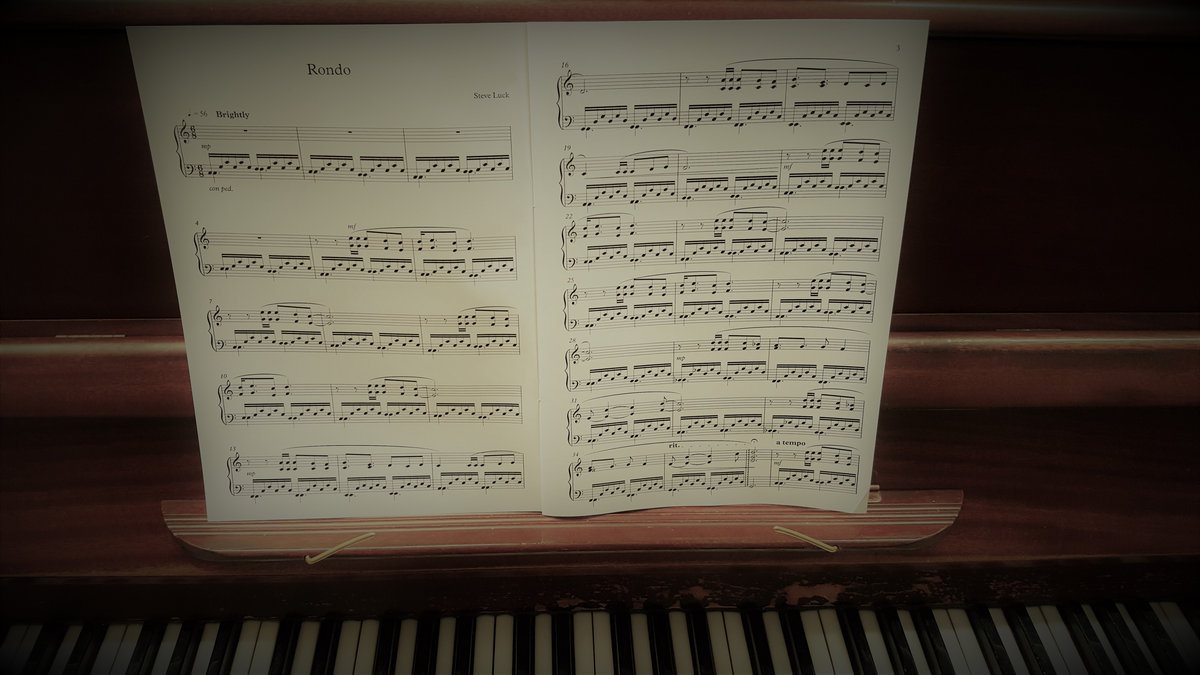 'Rondo' Single Track Sheet Music Booklet | Steve Luck