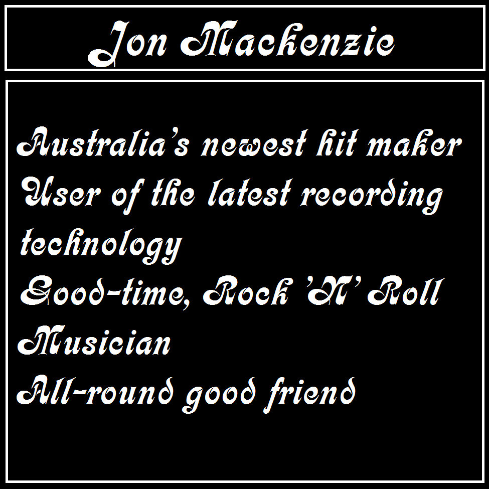 Just A Small Taste Of; Jon Mackenzie And His Musical Troupe | Jon Mackenzie
