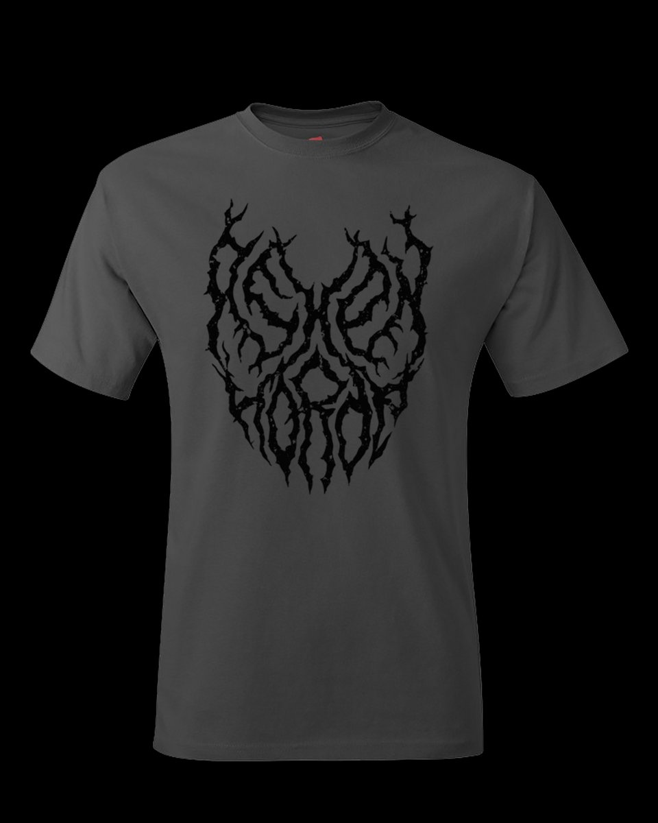 Alchemist logo t-shirt (black on grey) | Ashen Horde