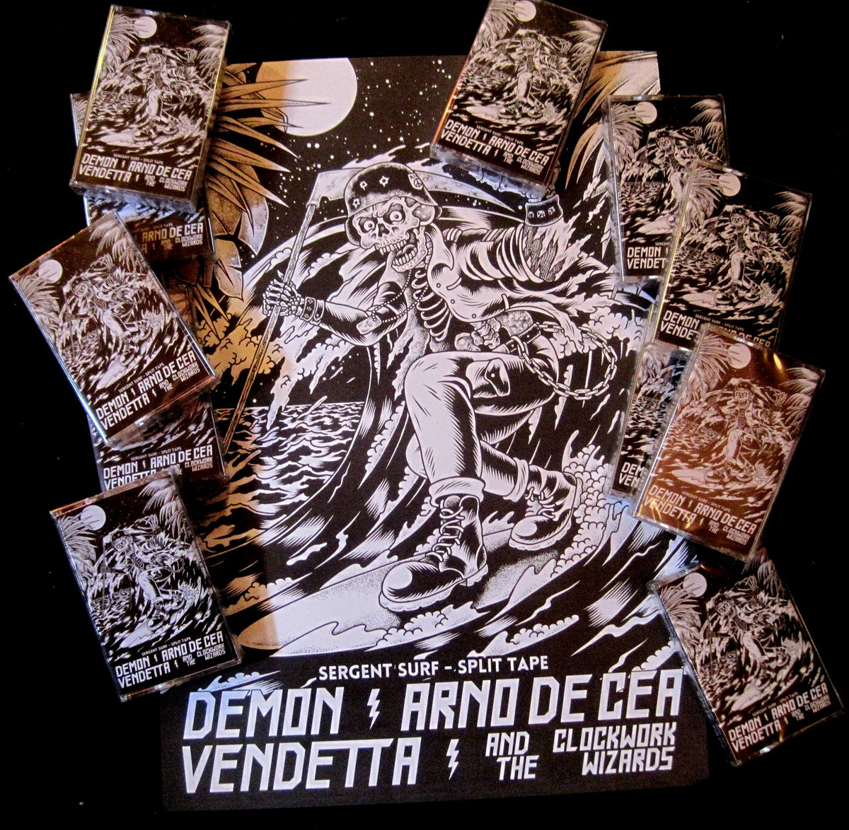 Sergent Surf Split Tape (w/Arno de Cea & the clockwork wizards) | DEMON ...