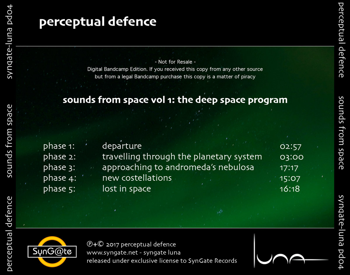 Sounds From Space Vol.1: The Deep Space Program | Perceptual Defence