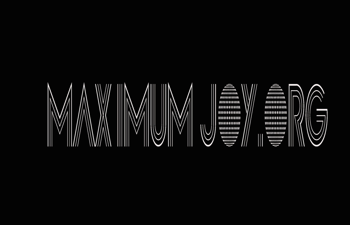 Maximum Joy logo for Simple Things re-formation T-shirt | Maximum Joy