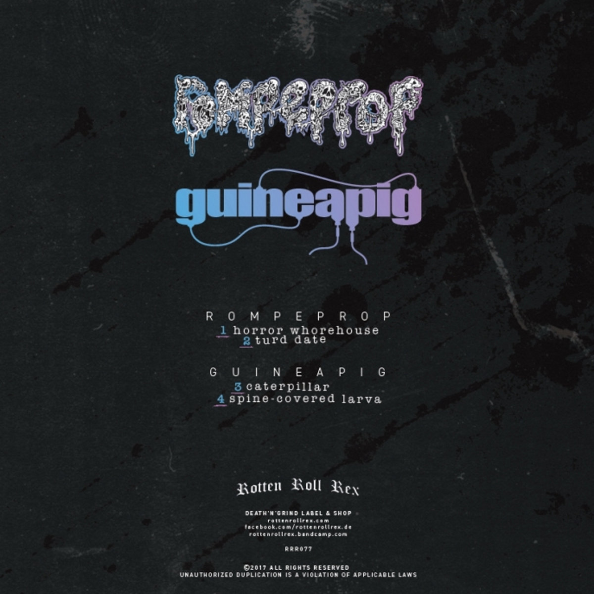 ROMPEPROP / GUINEAPIG split | ROMPEPROP / GUINEAPIG | Rotten Roll Rex