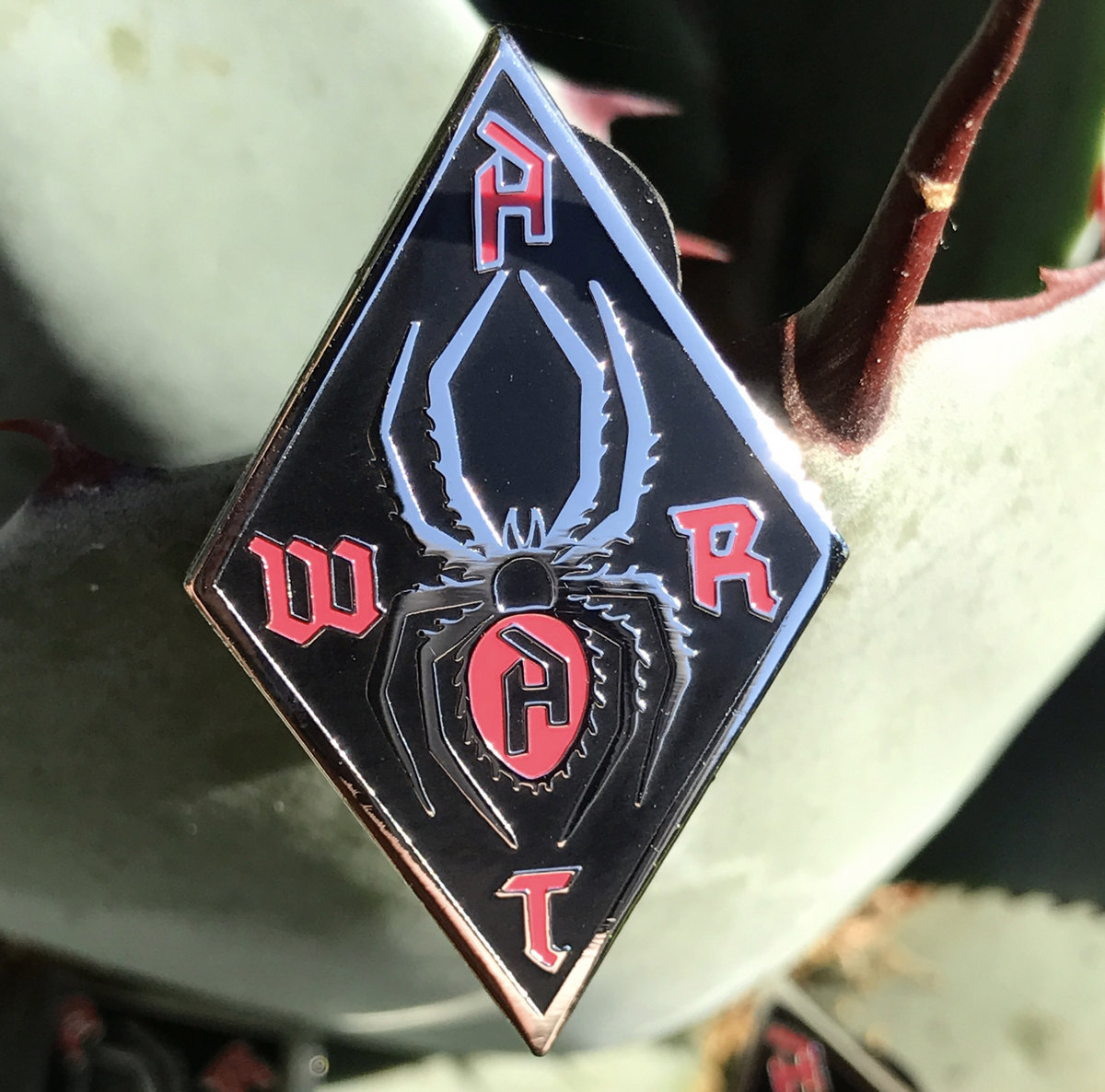 A.T.W.A.R. Creepy Crawl Pin Badge | Charles Manson (ATWA | ATWAR)