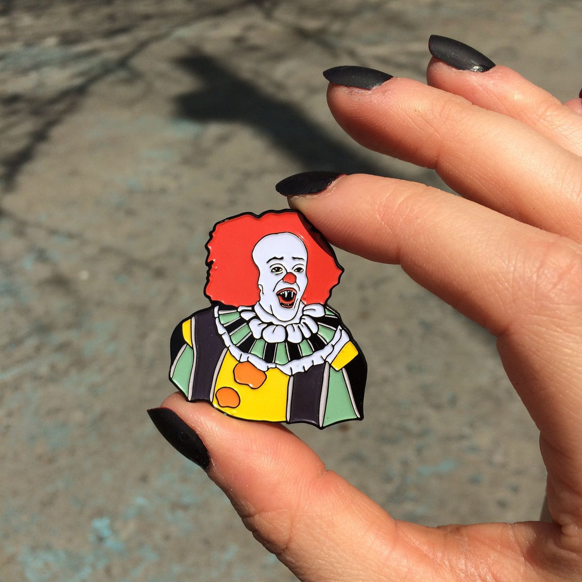 Gacy's Pennywise Enamel Pin by Cellar Dweller | Graveface Records ...
