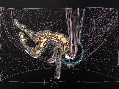 Falling Down Across the Sky - Original Drawing + Print Series + Digital ...