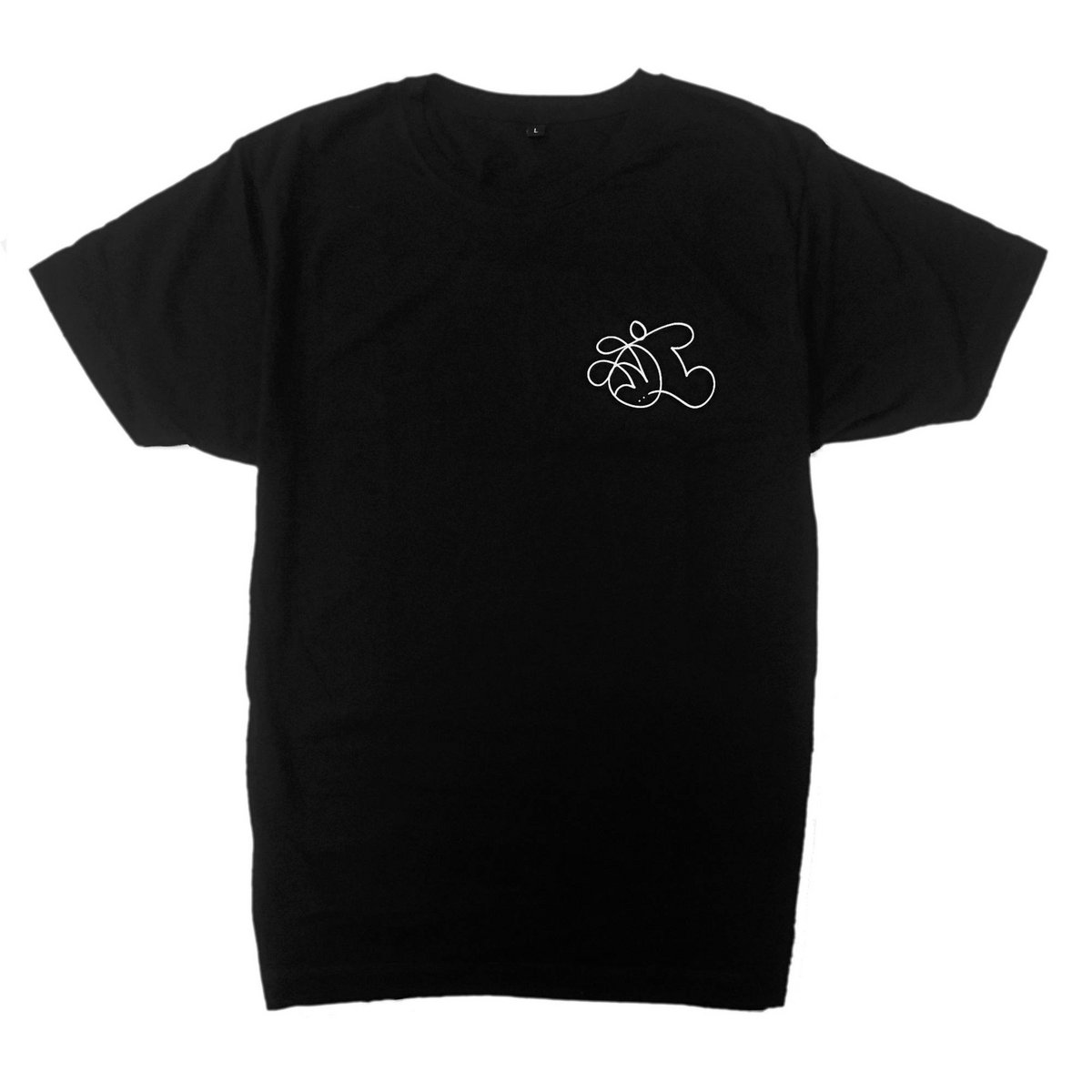 Black 'One line' badge T-Shirt. | Dirty Dike things.