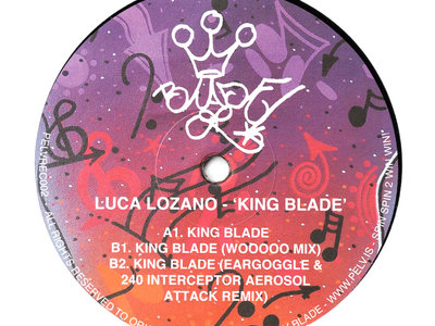 12" BLACK VINYL LUCA LOZANO "KING BLADE" EP | Klasse Wrecks