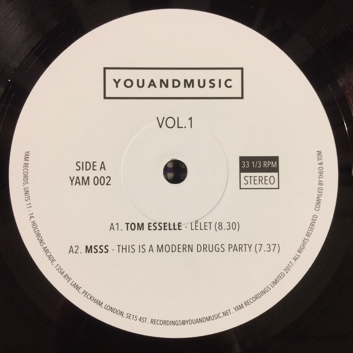 YOUANDMUSIC VOL.1 | Various | YAM Records