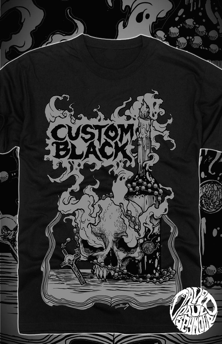 "Smoke Rise" T-shirt | Custom Black