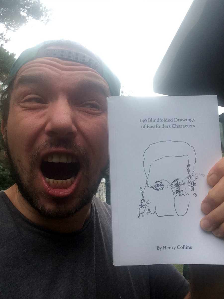 140 Blindfolded Drawings of EastEnders Characters book (Signed) | Shitmat